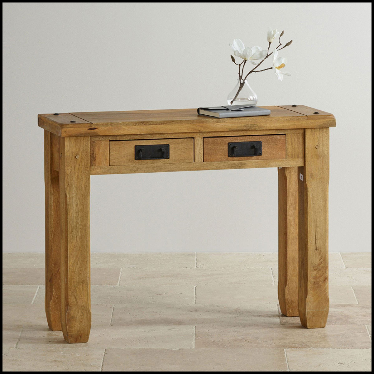Wood Decor Devi Console Table With 2 Drawers - Furniture Store In Perth ...