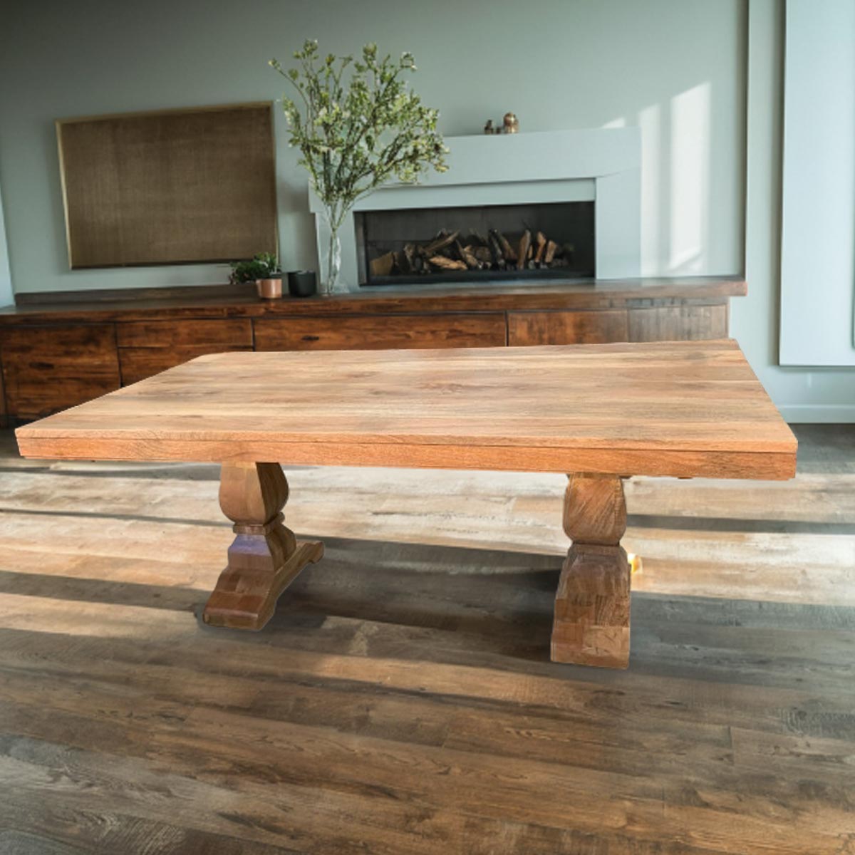 Wood Decor Hampton Style Dining Table, Mango Wood - Furniture Store In ...