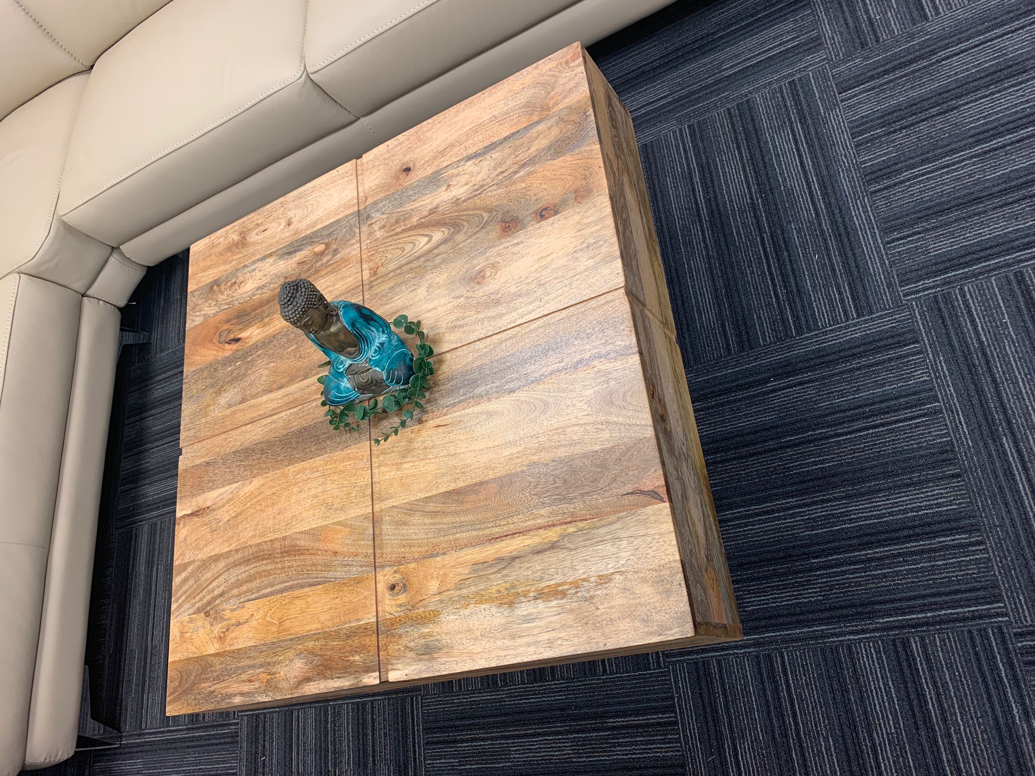 Wood Decor Square Coffee Table, Mango Wood - Furniture Store In Perth ...