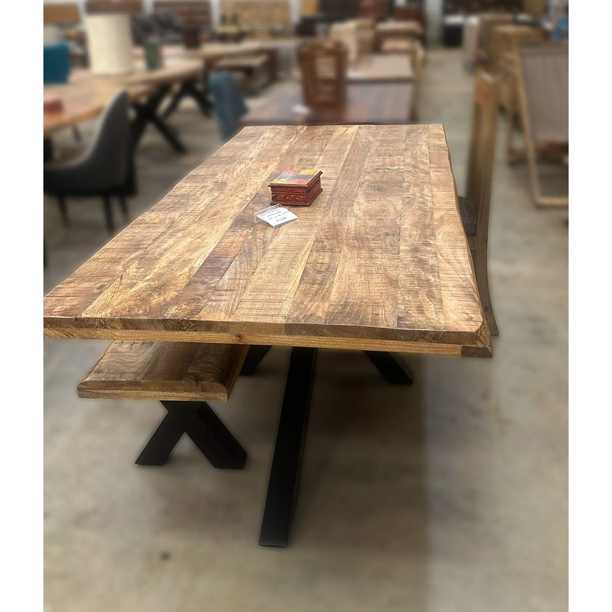 Wood Decor Rustic Dining Table, Mango Wood 150x90cm - Furniture Store ...