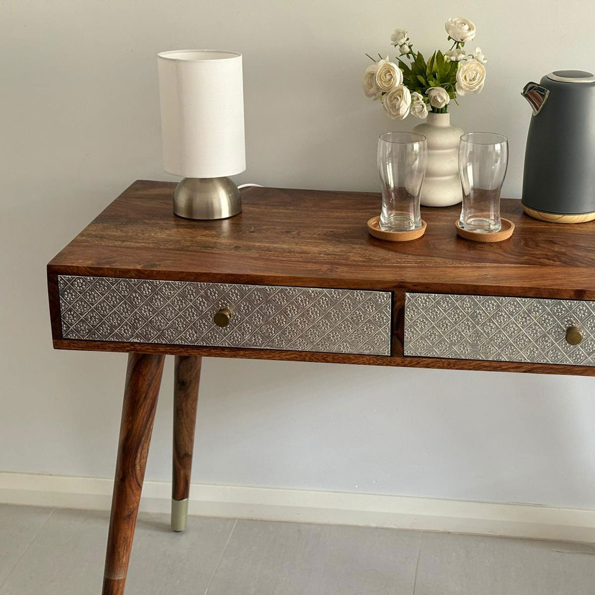 Enhance Your Space With The Wood Console/Study Table
